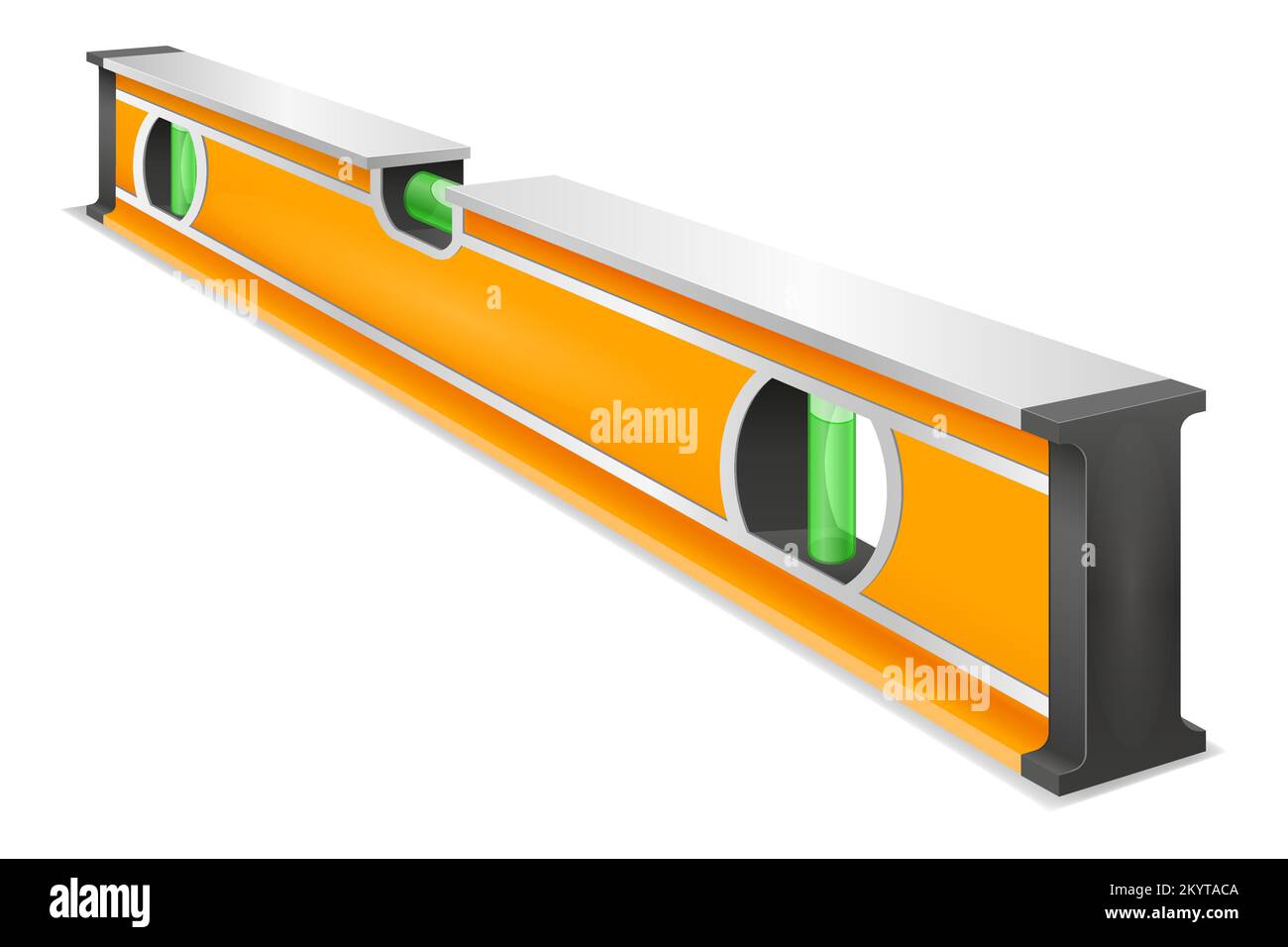 building level measuring device for determining a flat surface vector ...