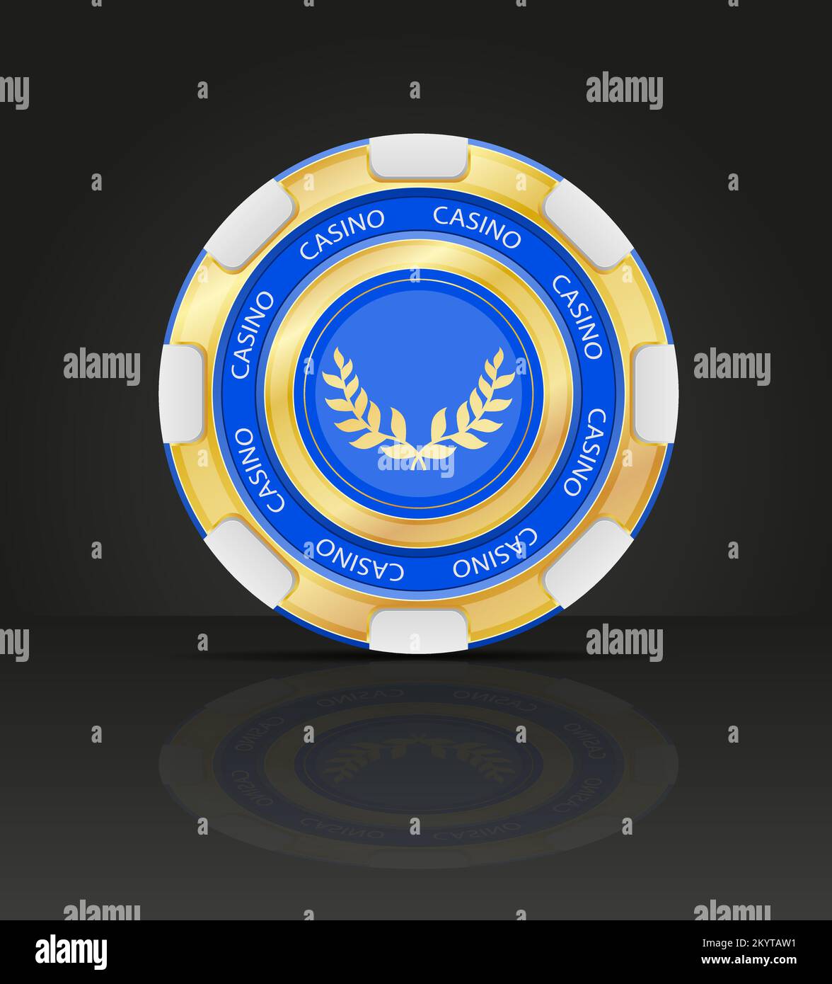 casino gambling chips vector illustration isolated on black background ...