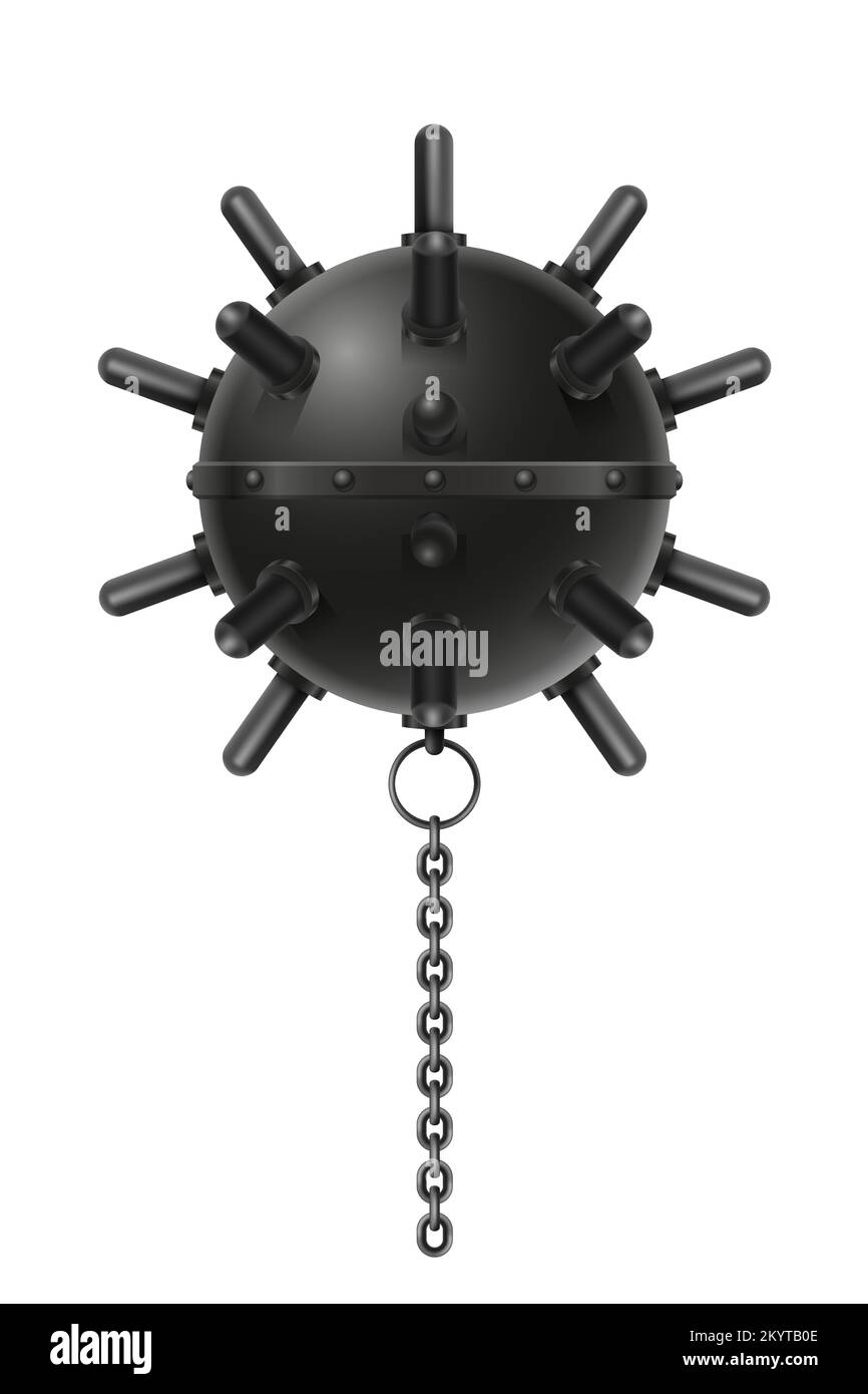 naval deep sea anti ship military mine vector illustration isolated on ...