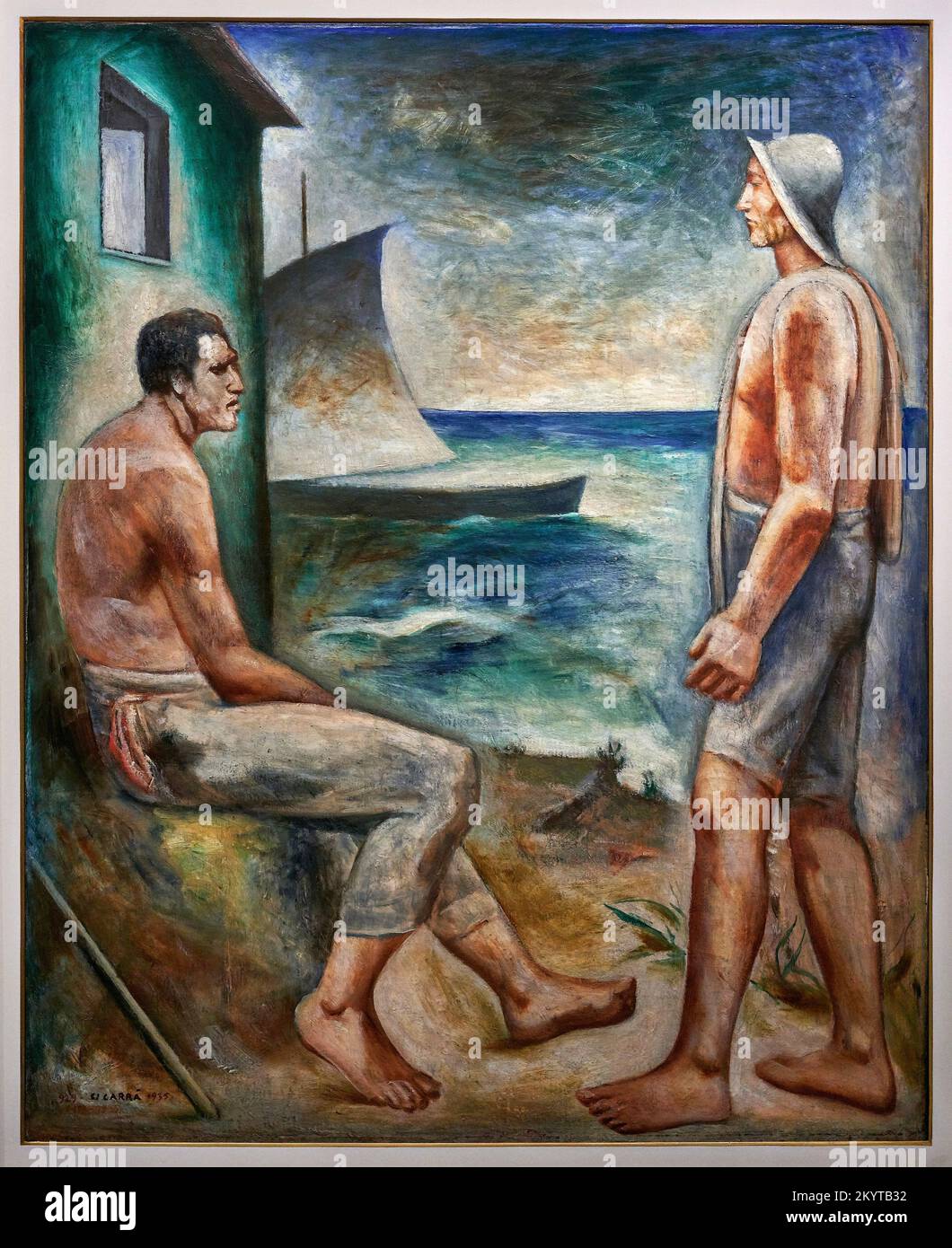 I pescatori - olio su tela - Carlo Carrà - 1935 - Milano, Museo del ...