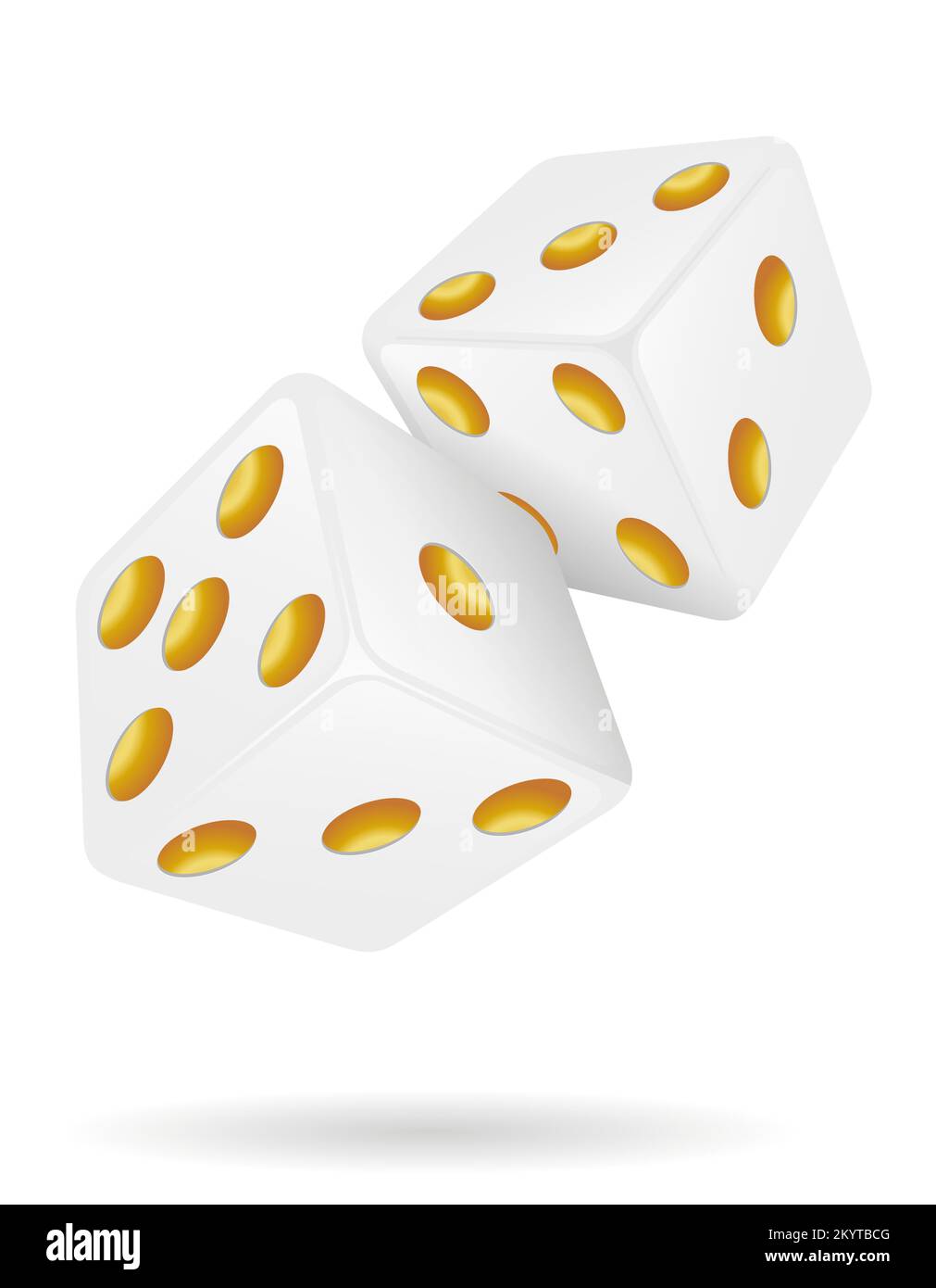 casino gambling dice vector illustration isolated on white background ...