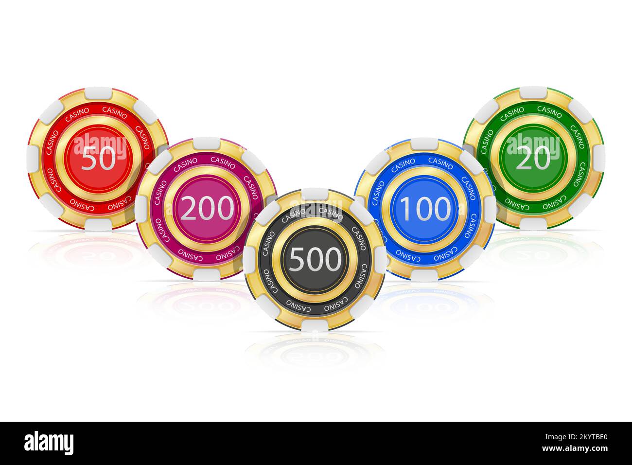 Gambling chips vector vectors hi-res stock photography and images - Alamy