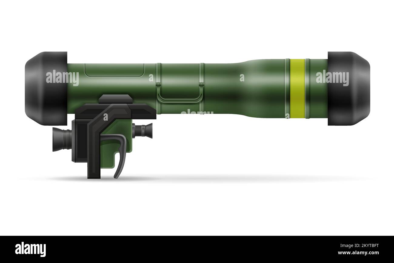 hand portable missile system vector illustration isolated on white ...