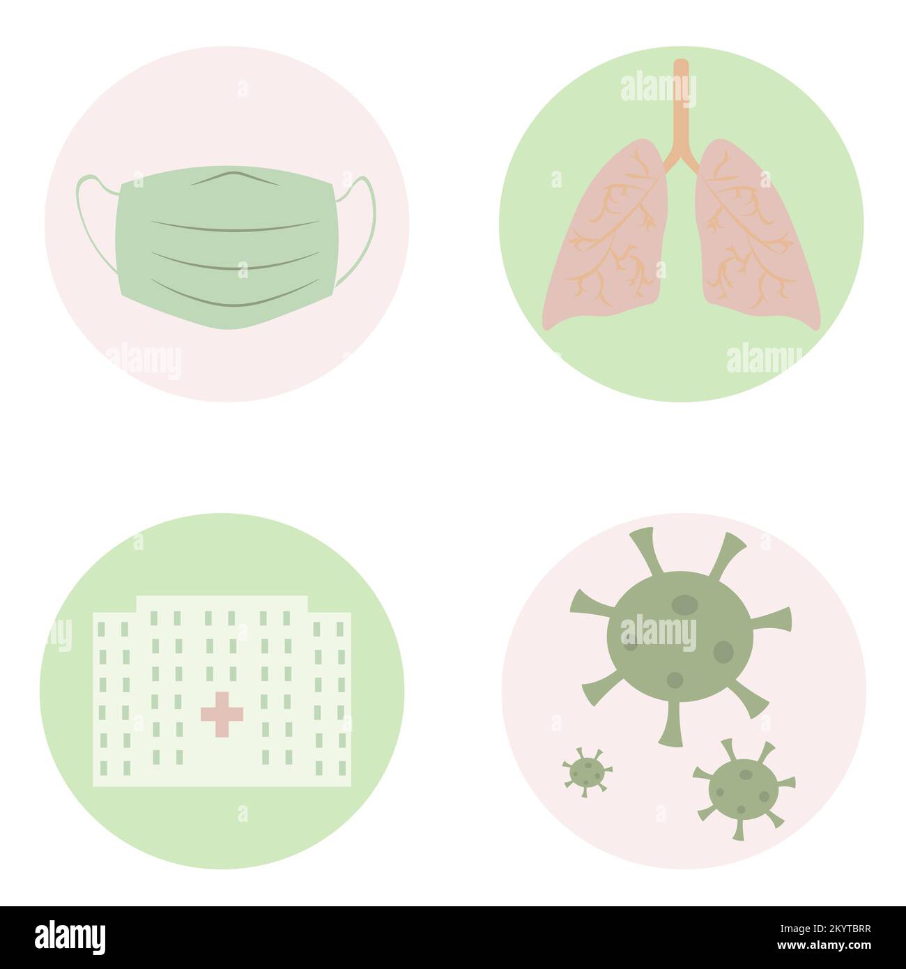 Covid icons symbols Stock Photo - Alamy