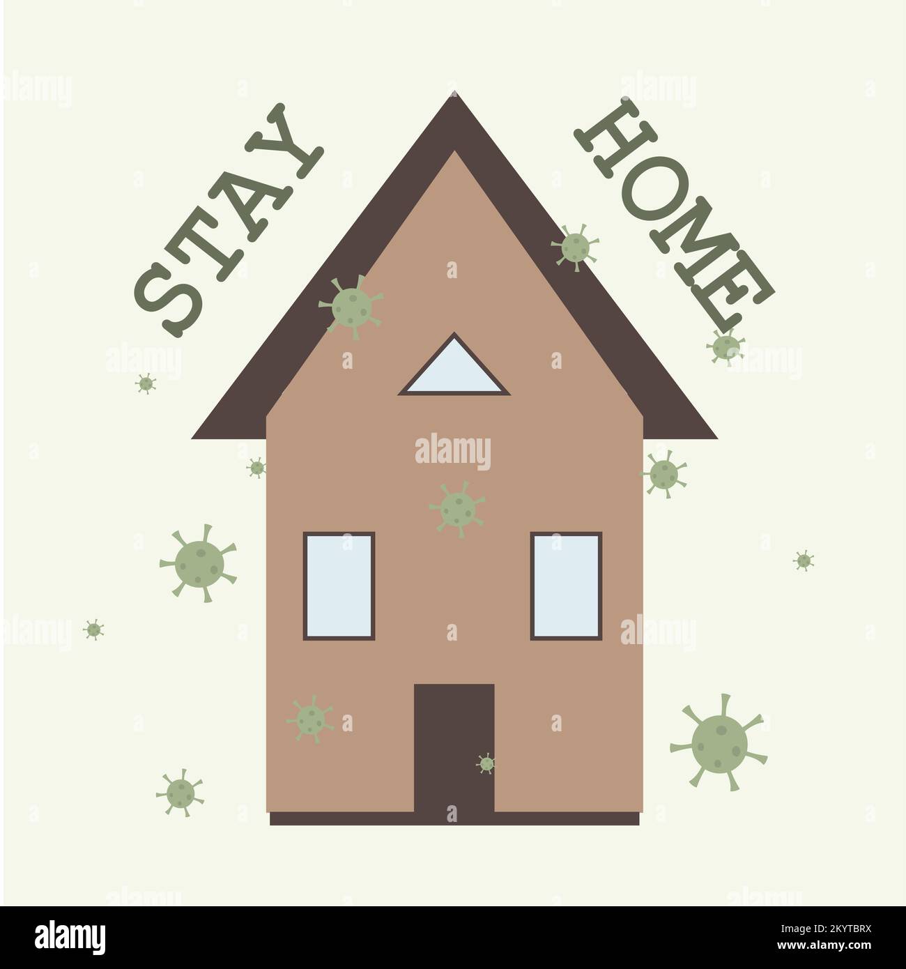 Covid 19 stay home sign Stock Photo - Alamy