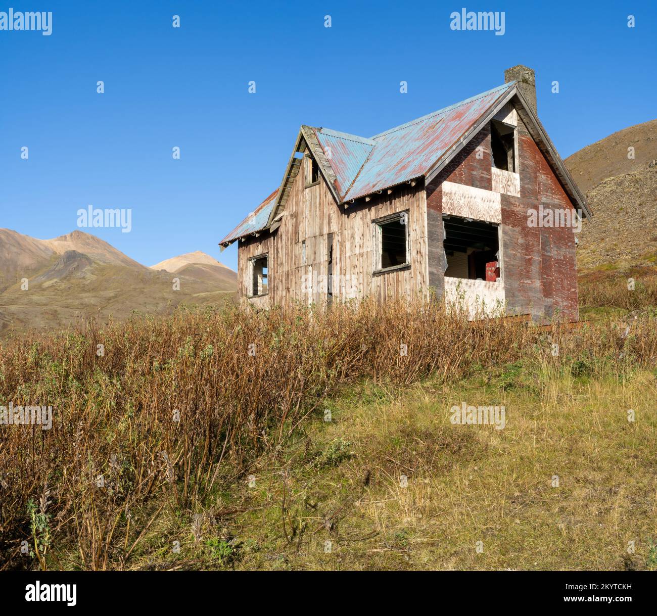 Abandoned Building, Iceland Stock Photo - Alamy