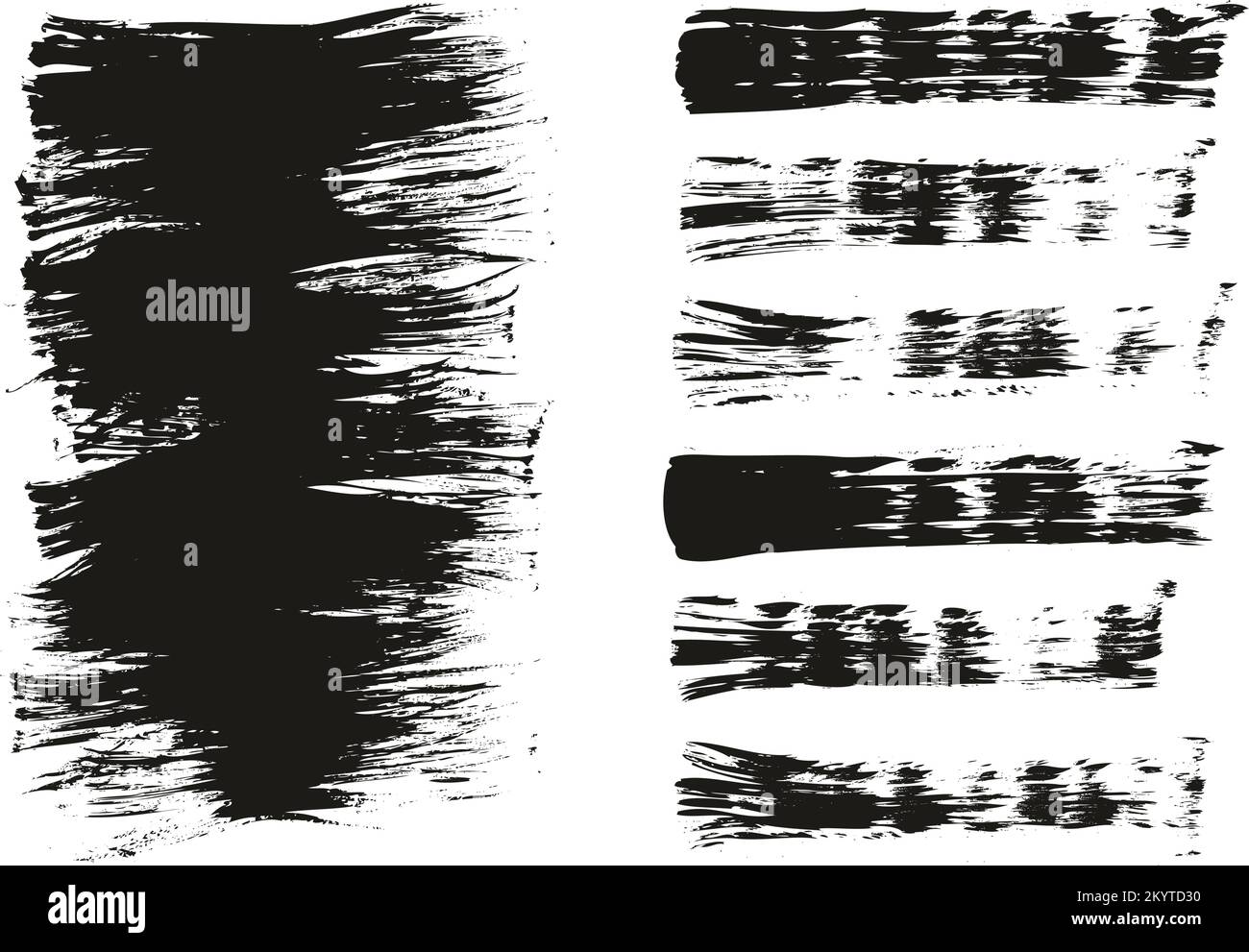 Flat Fan Brush Thin Long Background & Straight Lines Mix High Detail ...