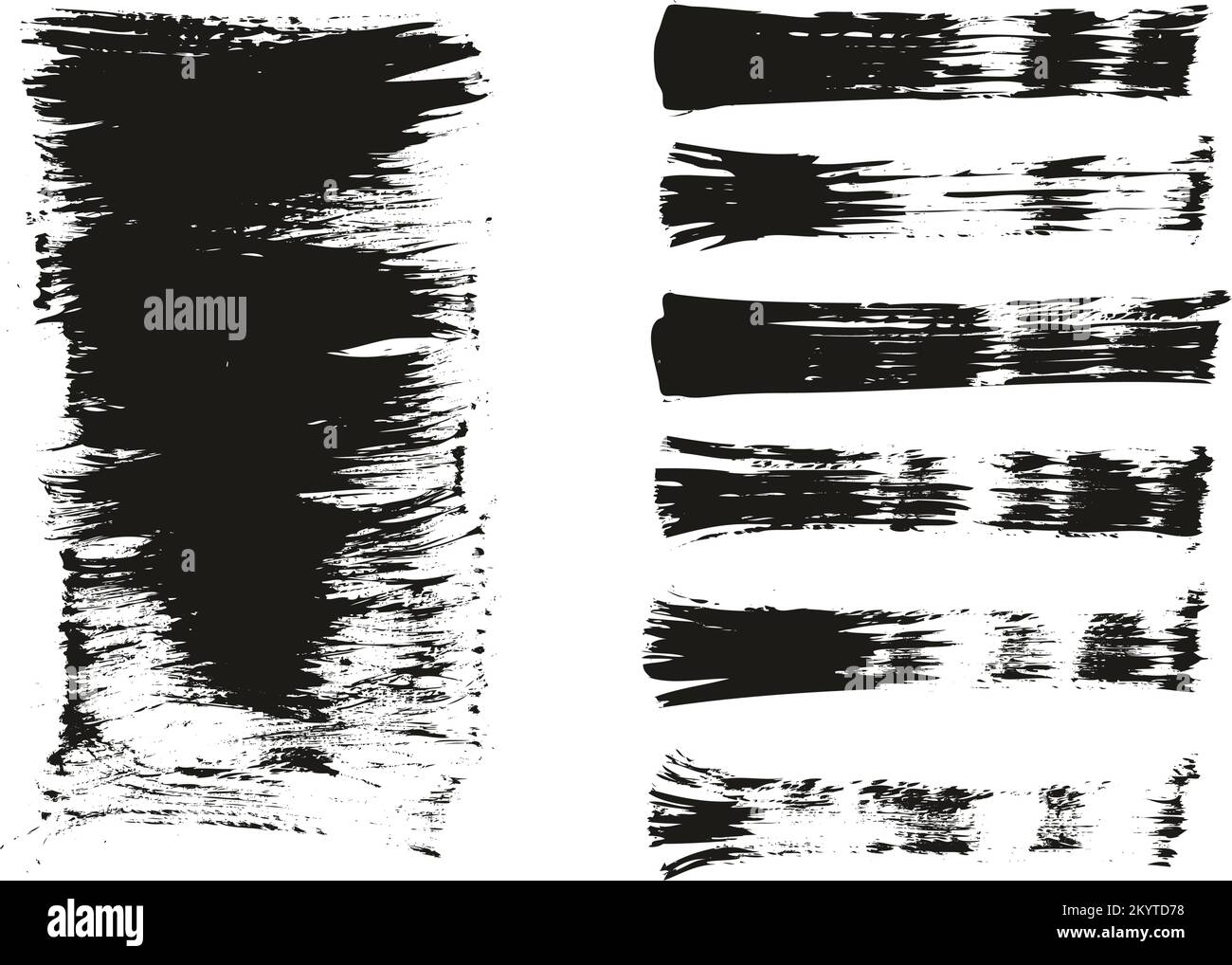 Flat Fan Brush Thin Long Background & Straight Lines Mix High Detail ...