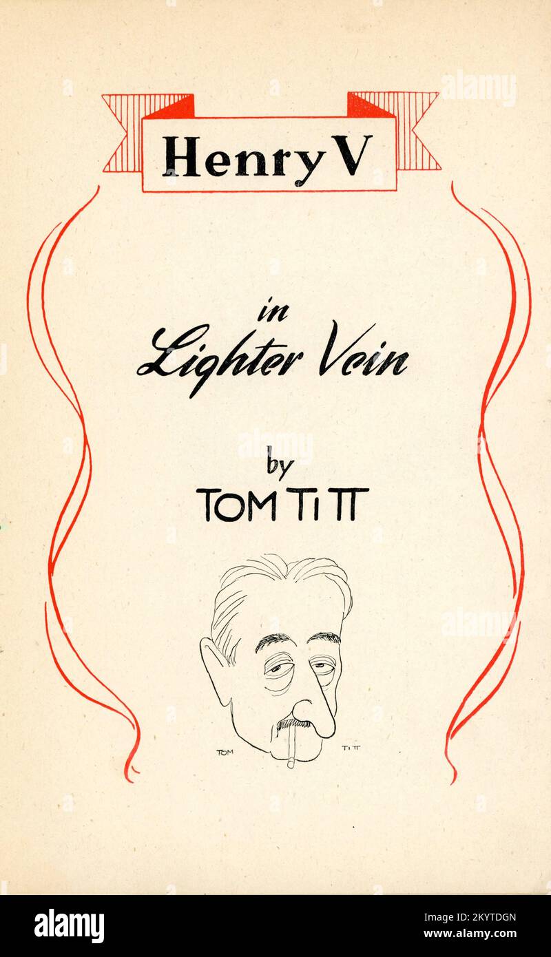 Title Page of Promotional Booklet with caricatures by TOM TITT for ...