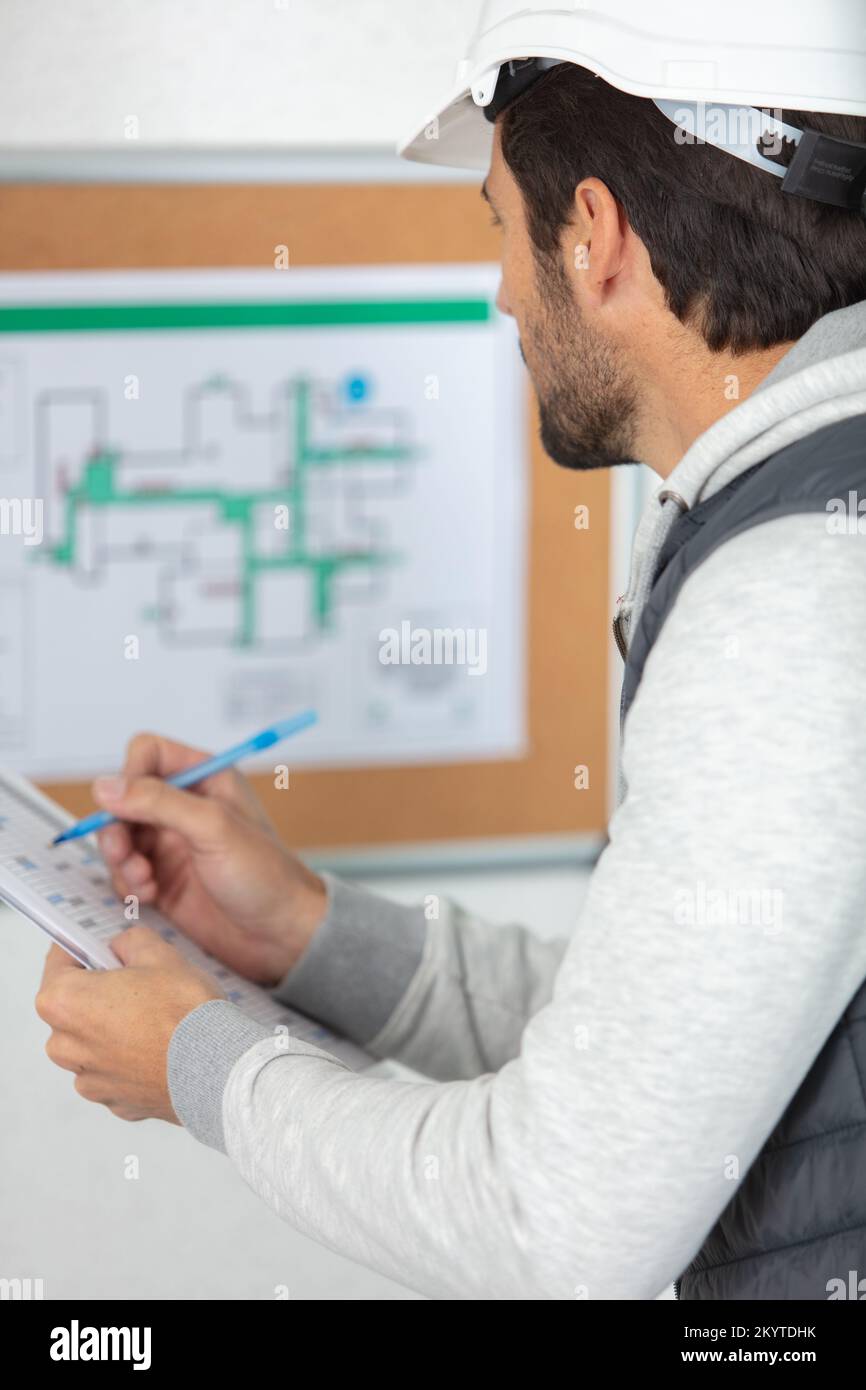 inpector performing an audit of a factory Stock Photo - Alamy