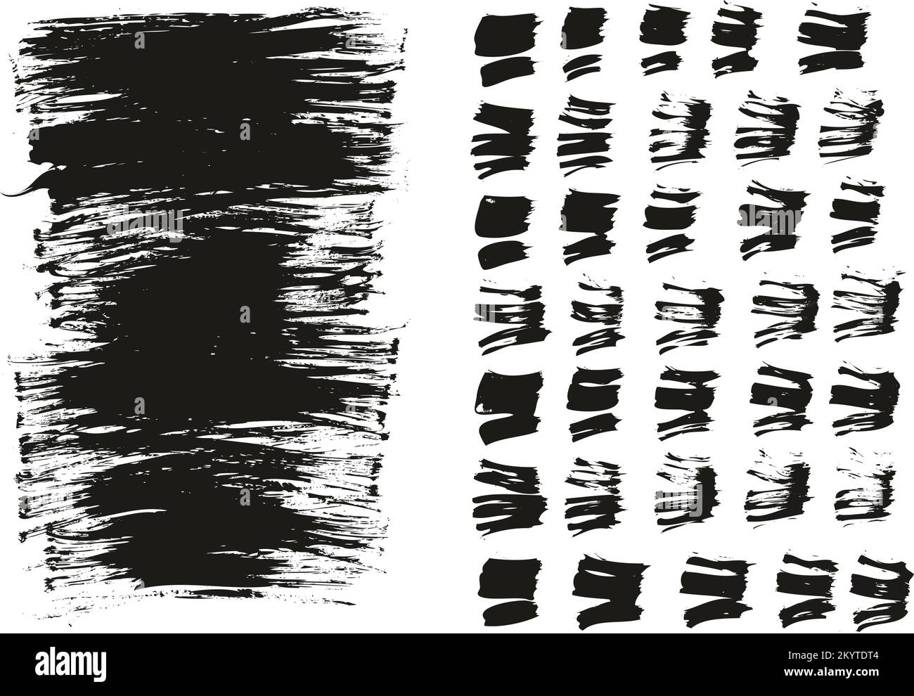 Flat Fan Brush Thin Long Background & Straight Lines Mix High Detail ...