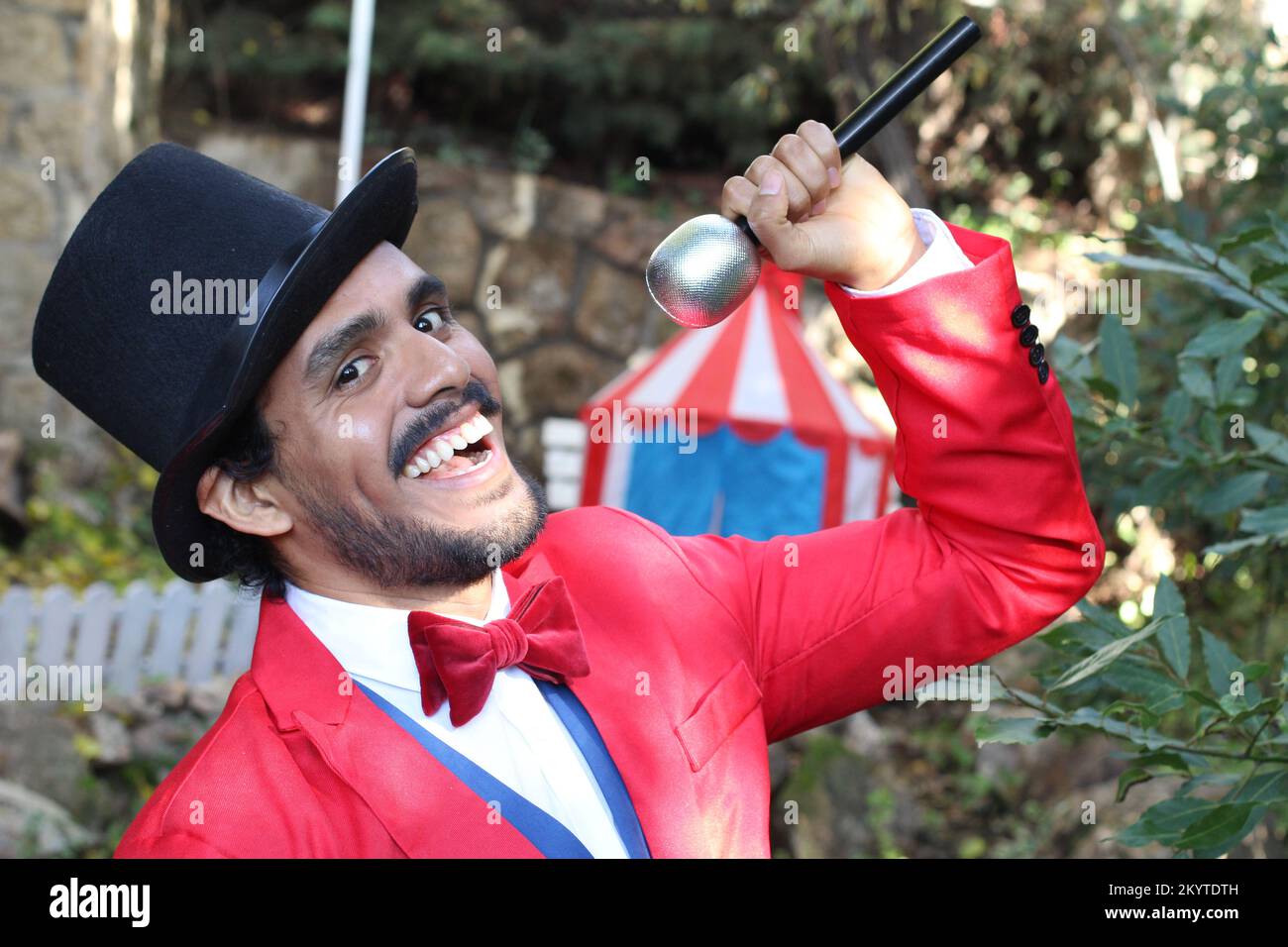 Ring leader in the circus Stock Photo - Alamy