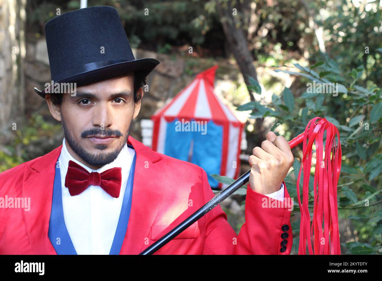 Ring leader in the circus Stock Photo - Alamy