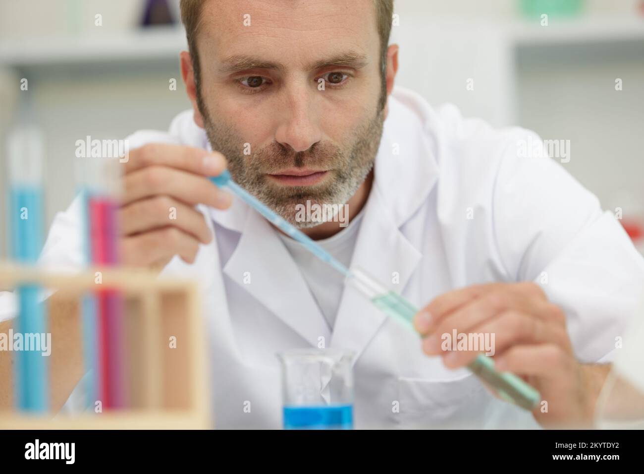 Doctor studying bacteria hi-res stock photography and images - Alamy