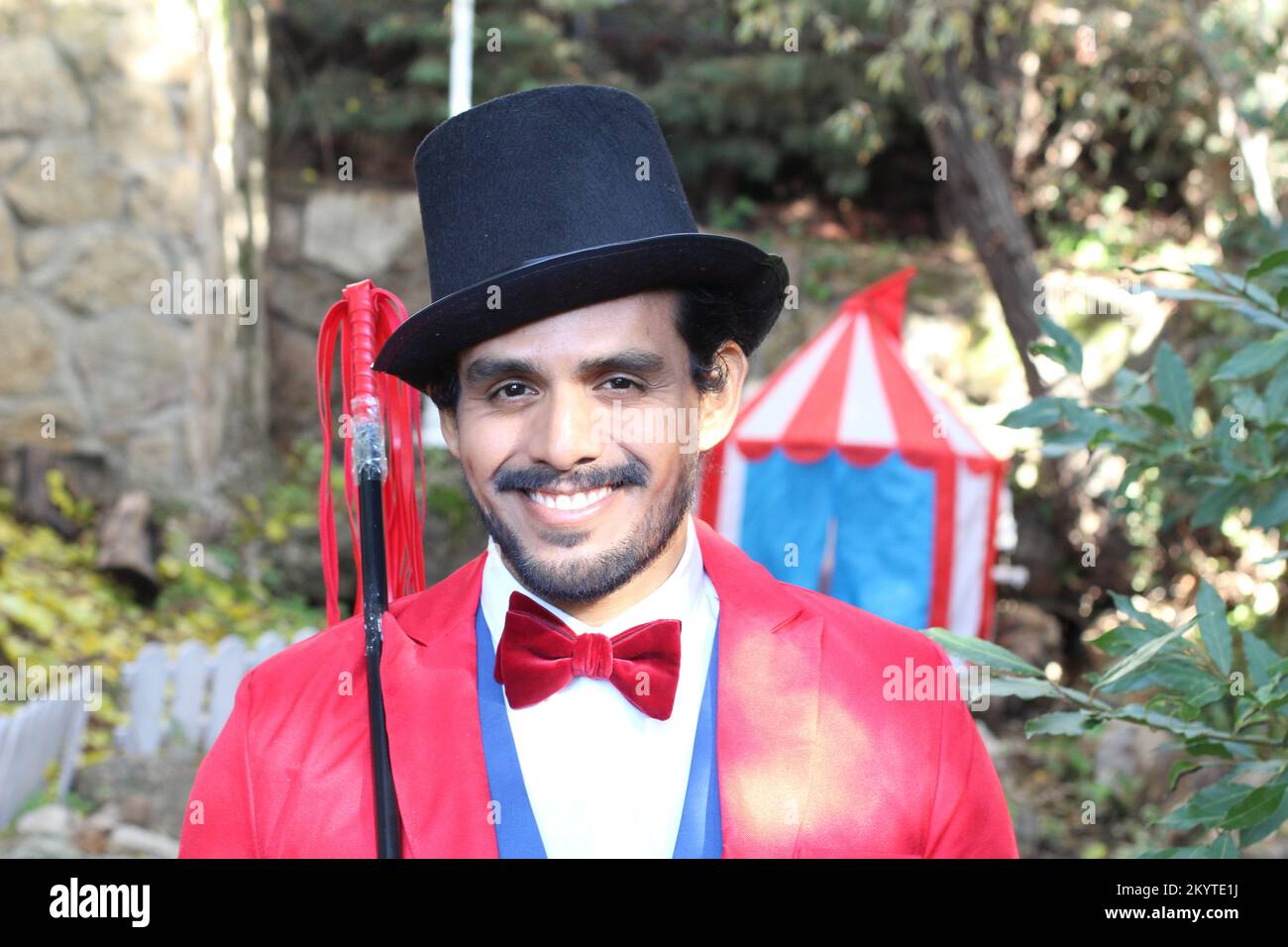 Ring leader in the circus Stock Photo - Alamy