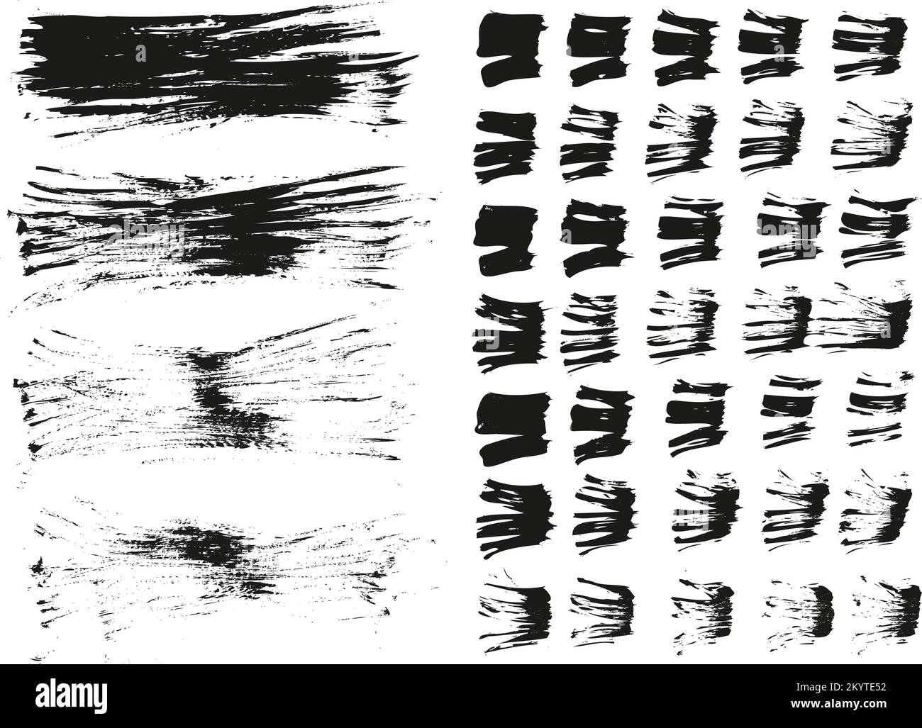 Flat Fan Brush Thin Long Background & Straight Lines Mix High Detail ...