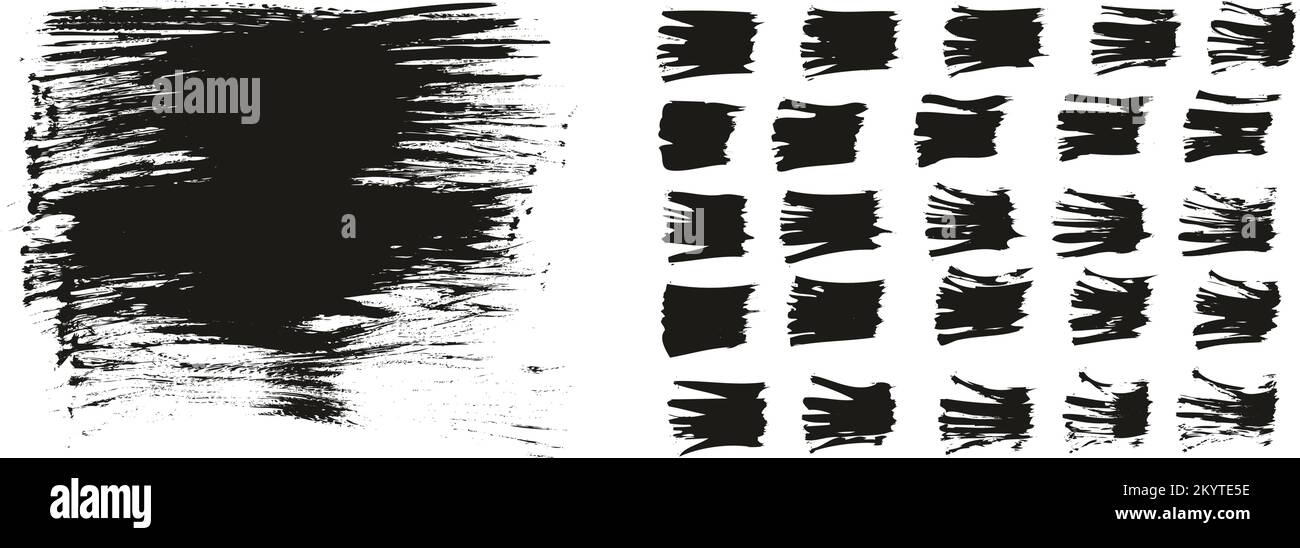 Flat Fan Brush Thin Long Background & Straight Lines Mix High Detail ...