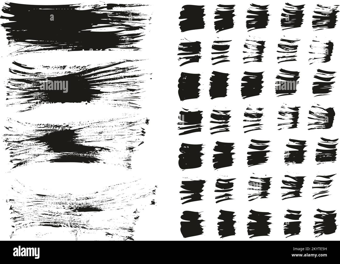 Flat Fan Brush Thin Long Background & Straight Lines Mix High Detail ...