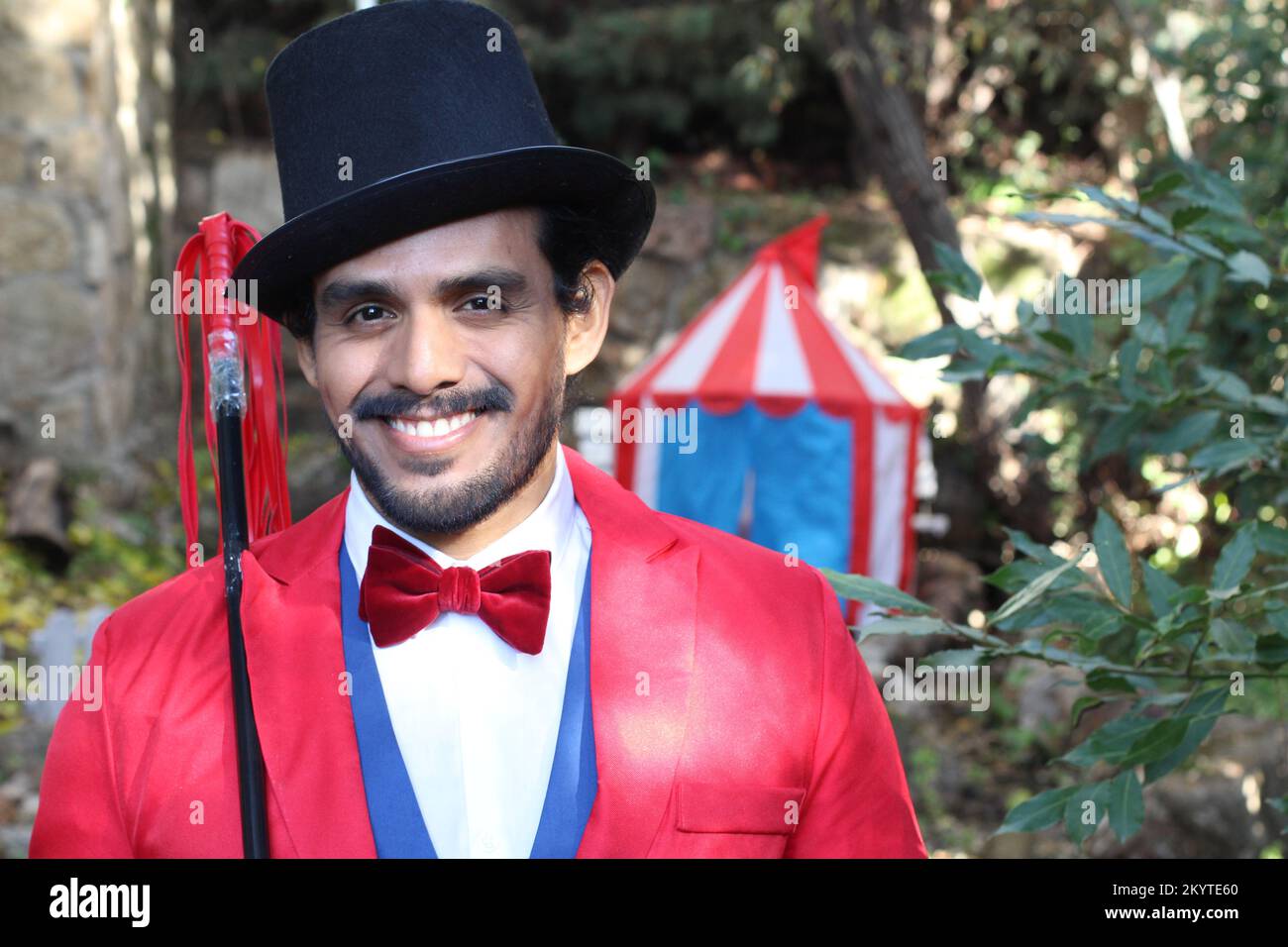 Ring leader in the circus Stock Photo - Alamy