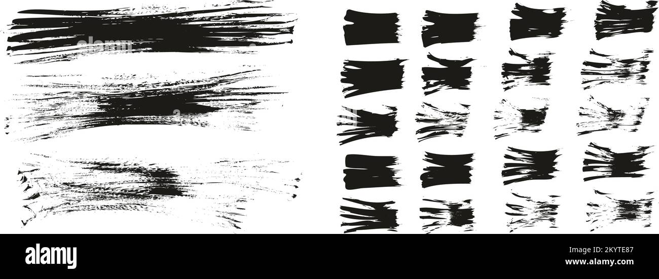 Flat Fan Brush Thin Long Background & Straight Lines Mix High Detail ...