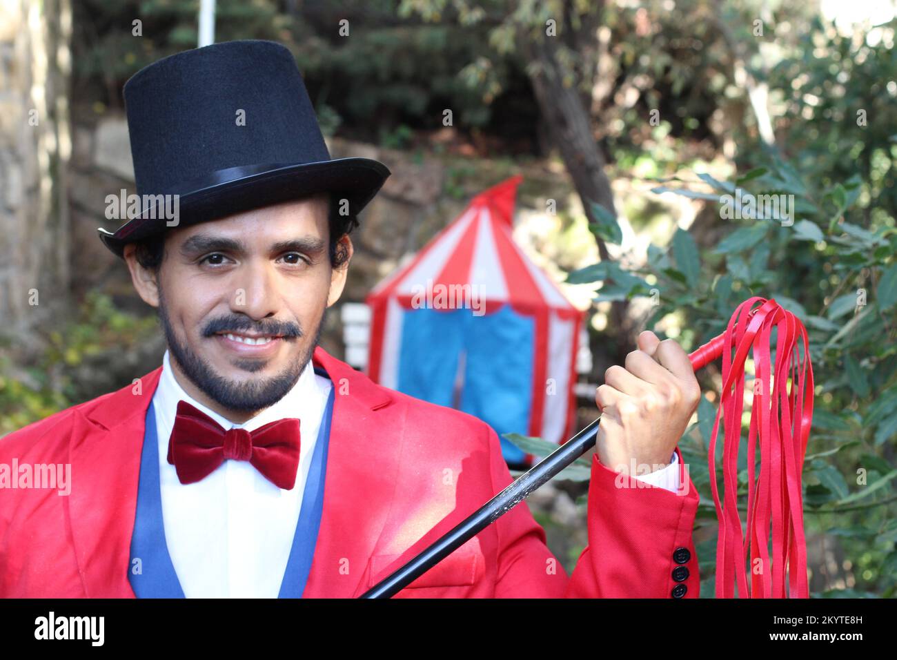 Ring leader in the circus Stock Photo - Alamy