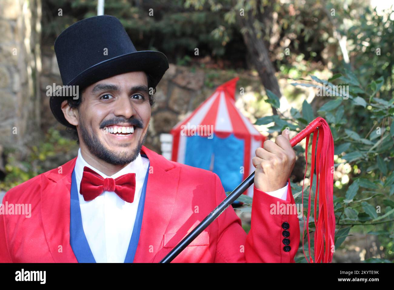 Ring leader in the circus Stock Photo - Alamy