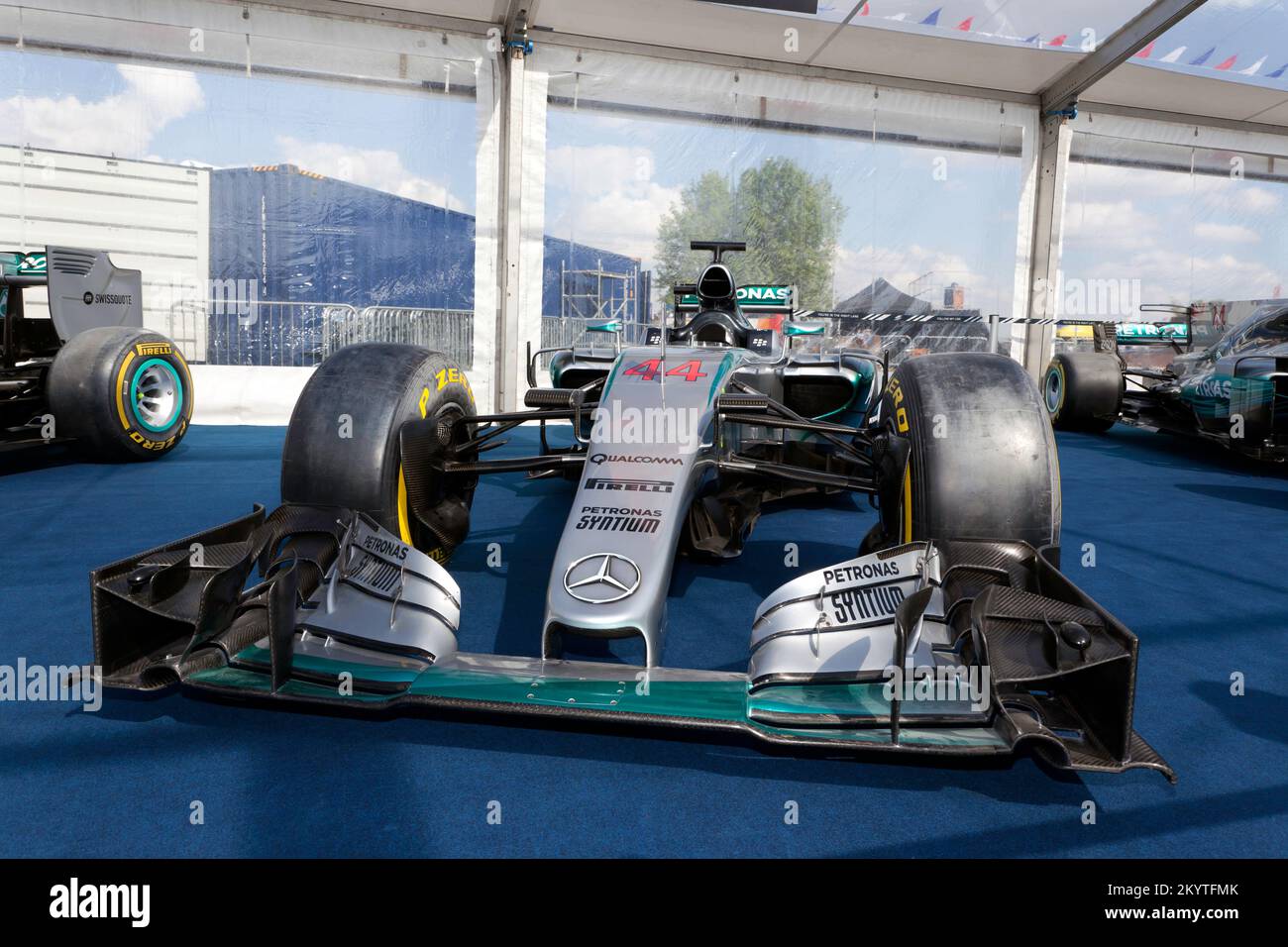 Front view of Sir Lewis Hamiltons 2015 Formula One Championship Winning ...