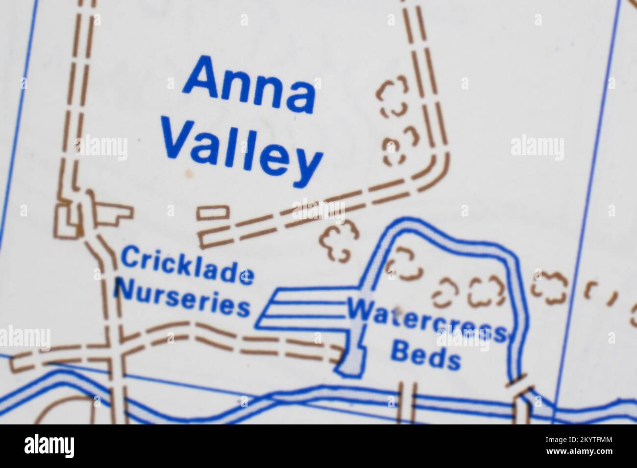 Anna Valley village in Hampshire, United Kingdom atlas map town name ...