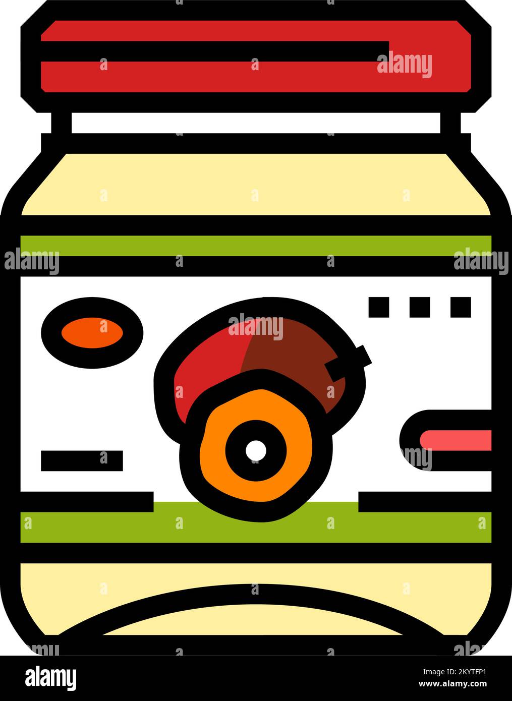 cooking palm oil color icon vector illustration Stock Vector Image ...