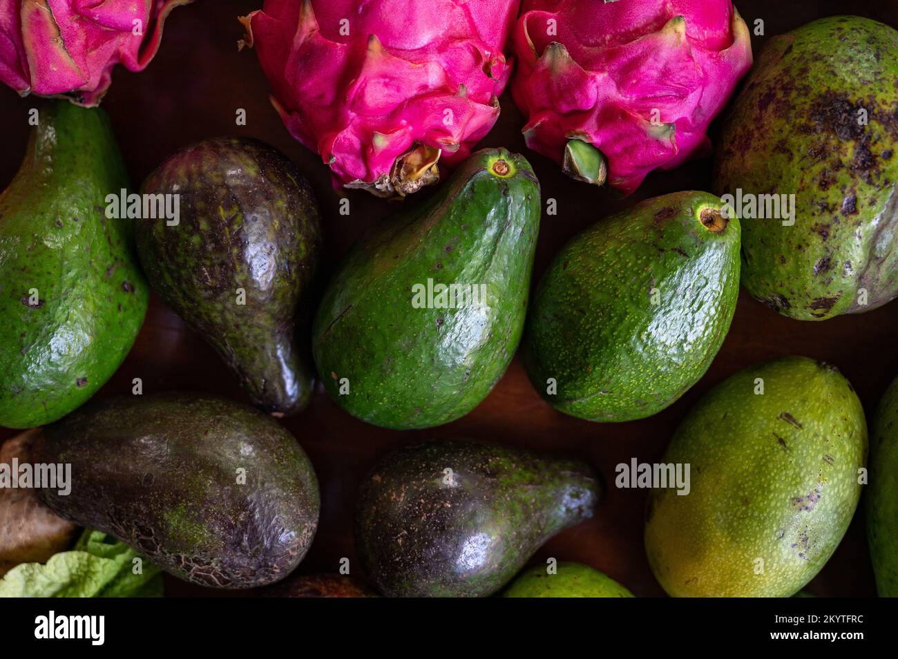 Set of Balinese fruits and vegetables . Flat lay Stock Photo - Alamy