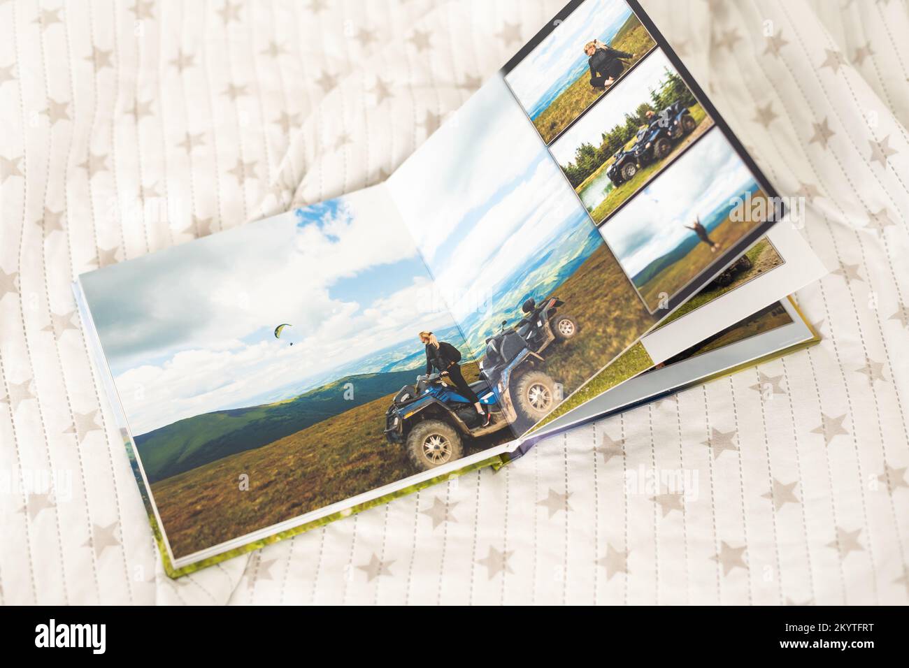 Section of My Photobook Showing Beautiful Travel Scenery Stock Photo ...