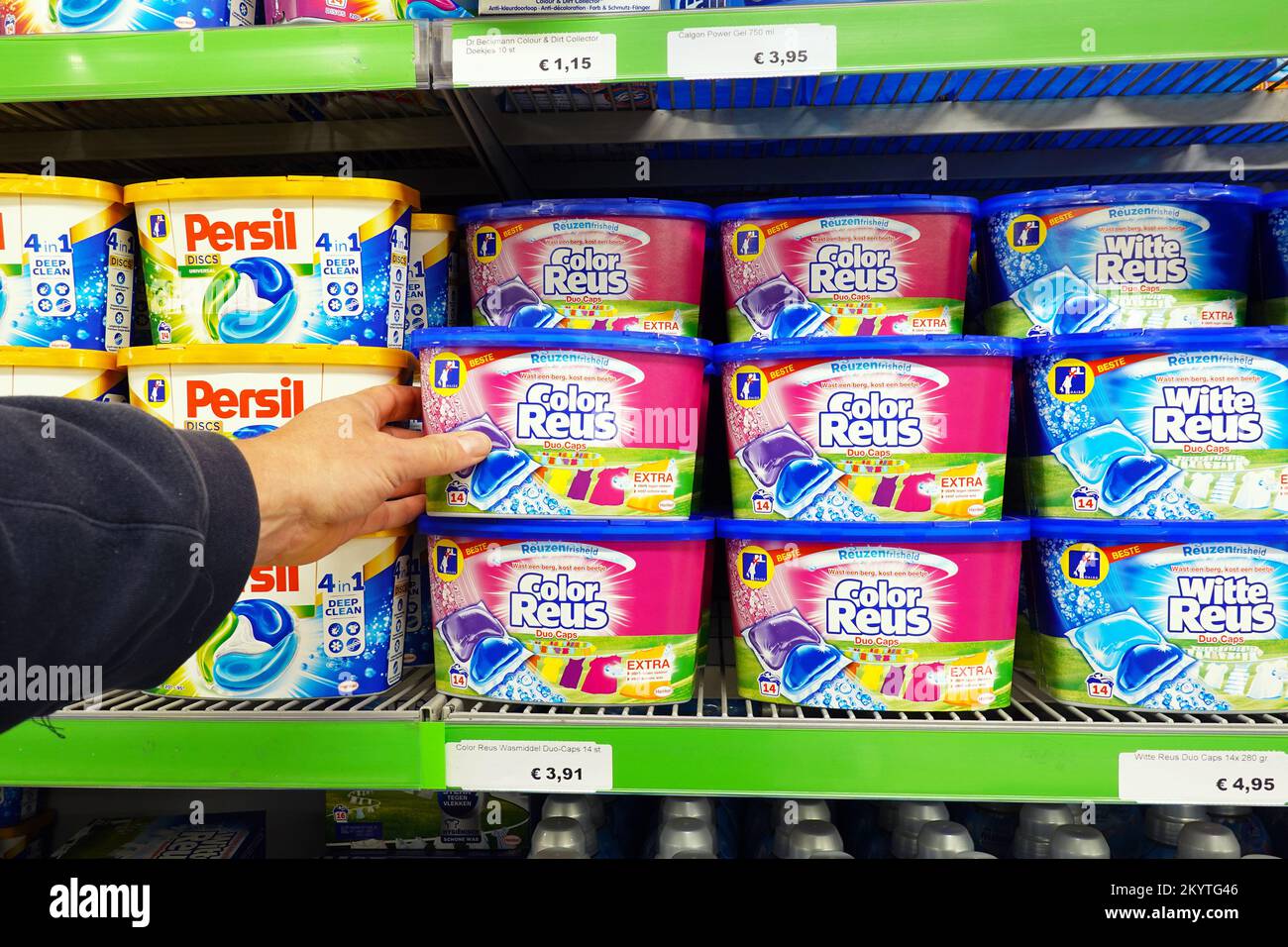 Detergent tabs in a store Stock Photo - Alamy