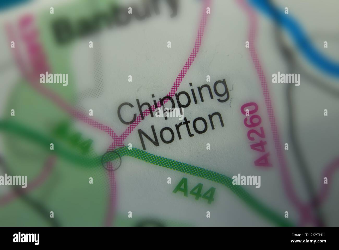 Chipping Norton, United Kingdom atlas map town name Stock Photo - Alamy