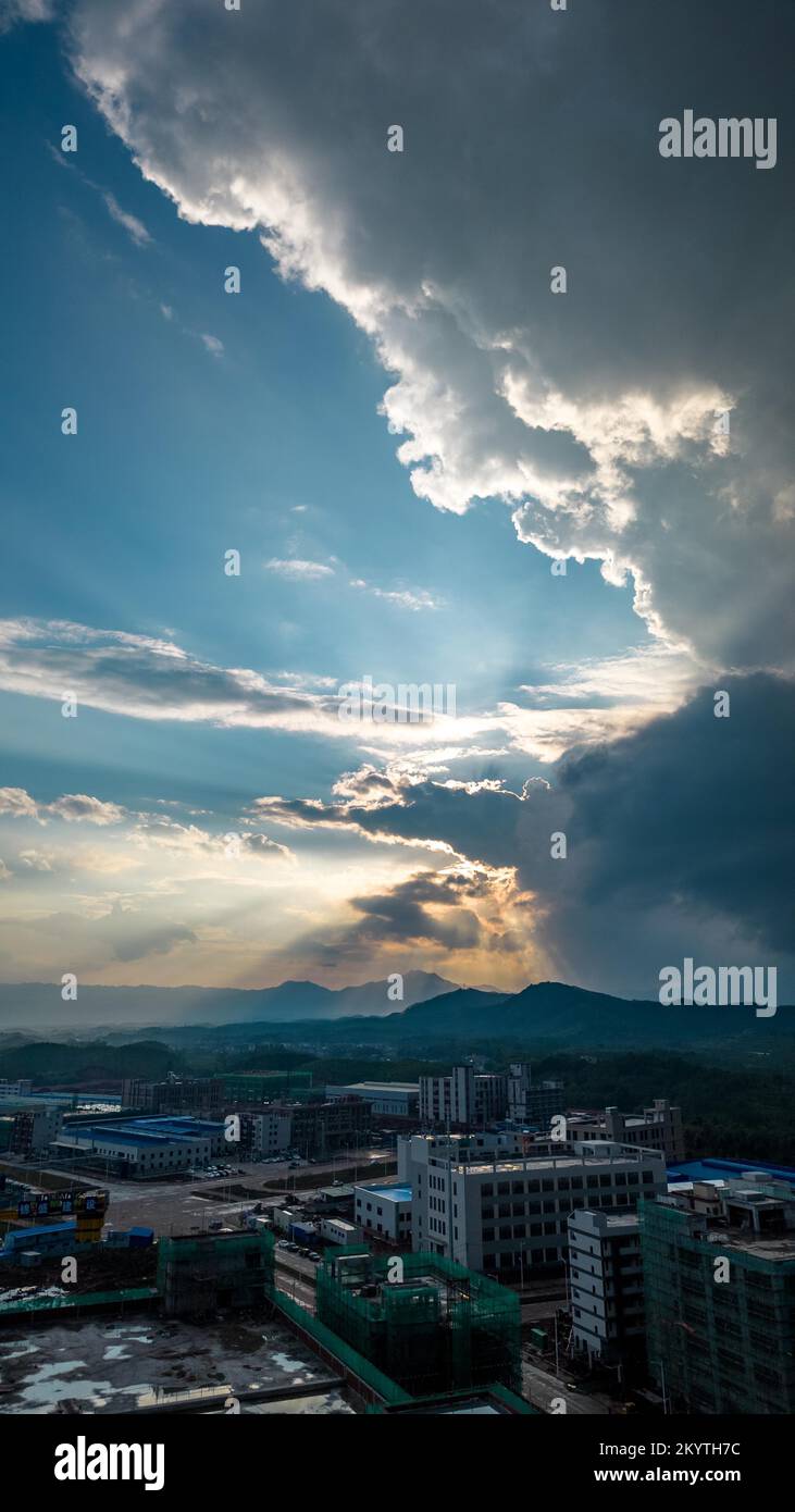 Aerial photos show the Guangdong-Foshan-Zhaoqing Economic Cooperation ...