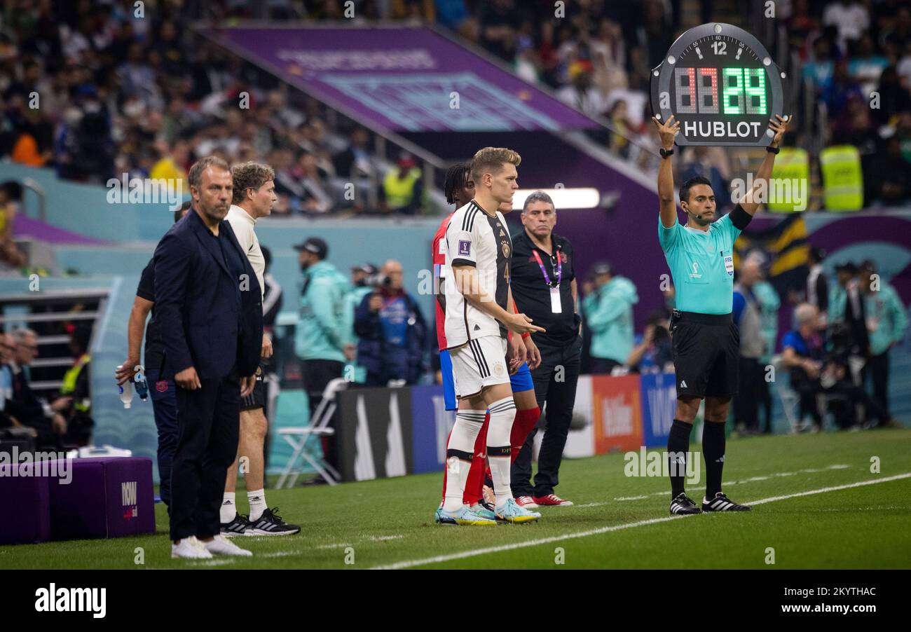Doha, Qatar. 1st Dec, 2022. Einwechslung Matthias Ginter (Deutschland ...