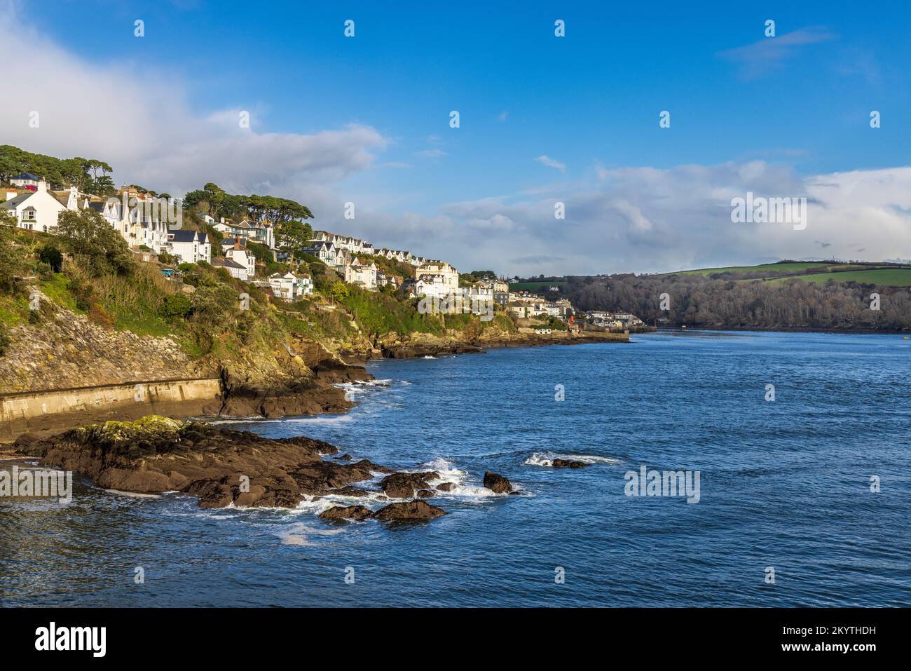 Fowey from St Catherine's Point, Cornwall, England Stock Photo - Alamy