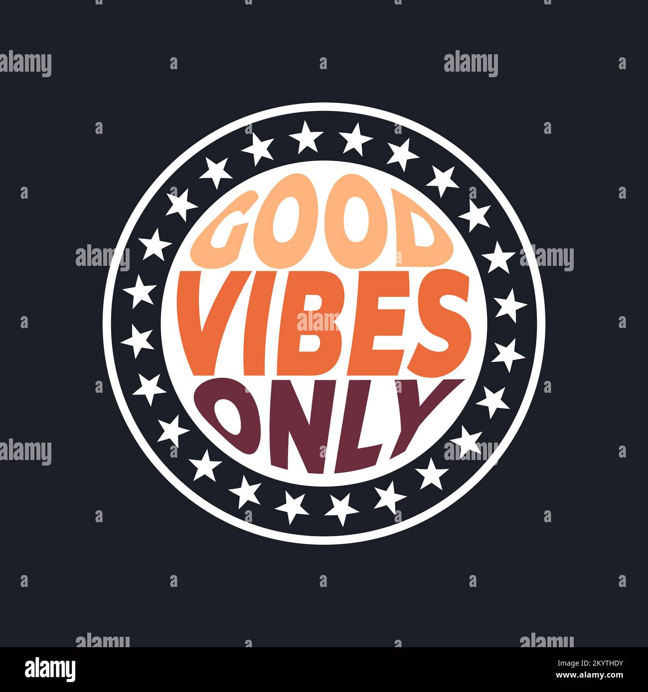 GOOD VIBES ONLY, lettering typography Stock Vector Image & Art - Alamy