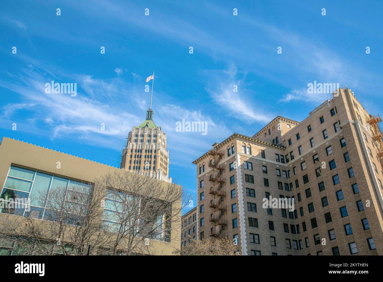 Corporate and residential building against the Tower Life Building- San ...