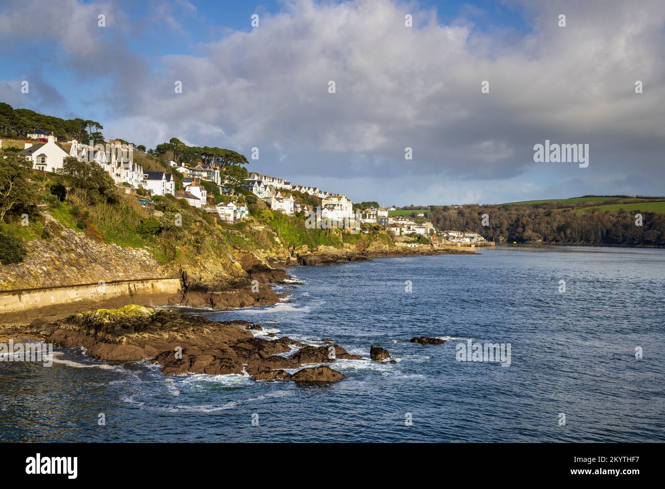 Fowey from St Catherine's Point, Cornwall, England Stock Photo - Alamy