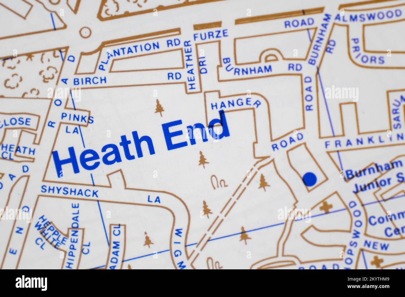Heath End village in Hampshire, United Kingdom atlas map town name ...