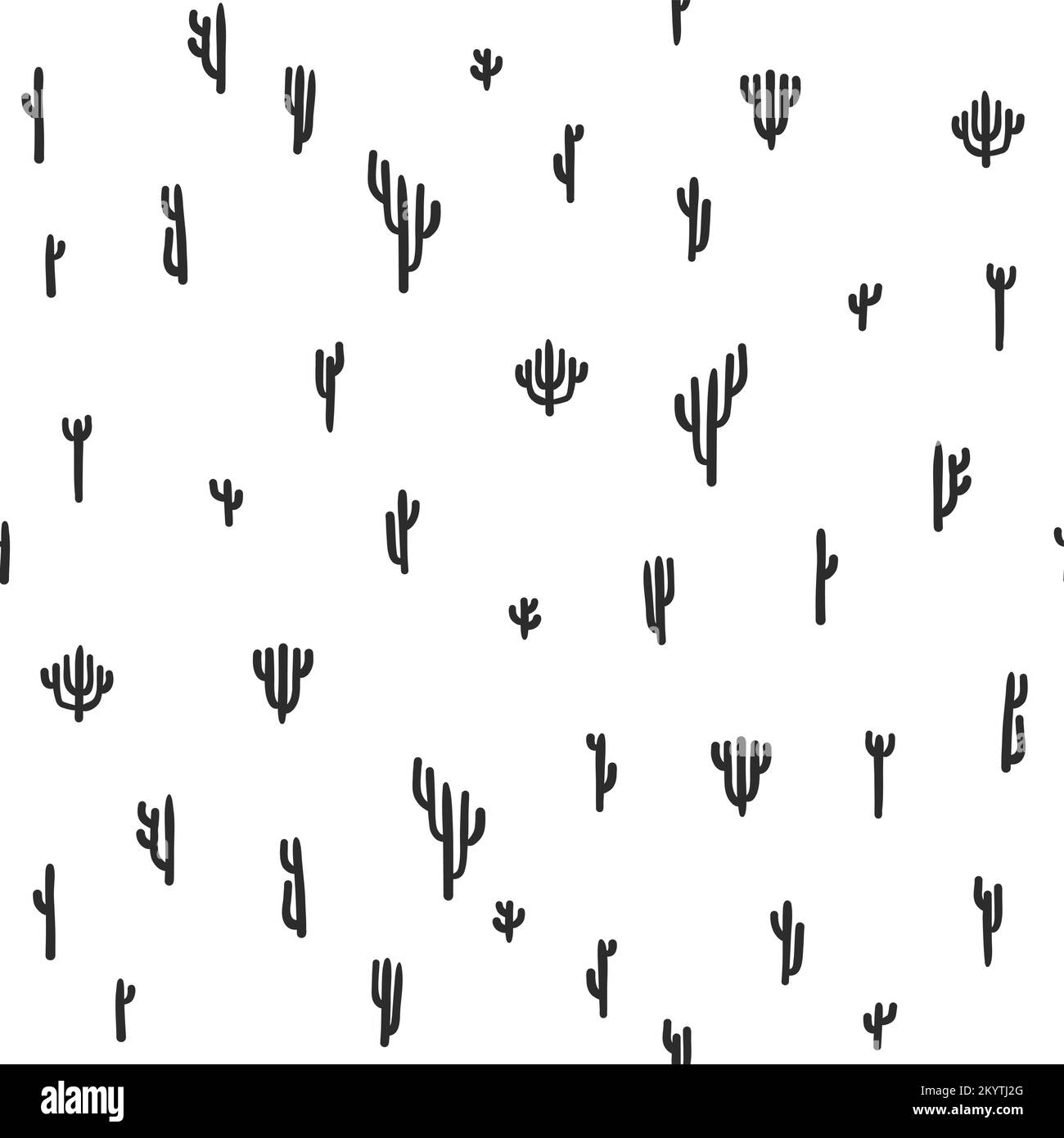 Hand drawn abstract vector graphic clipart illustration boho cactus ...