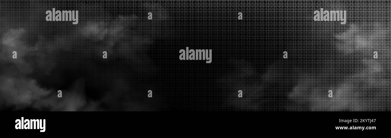 Grey clouds of smoke or fog png on transparent background. Realistic ...