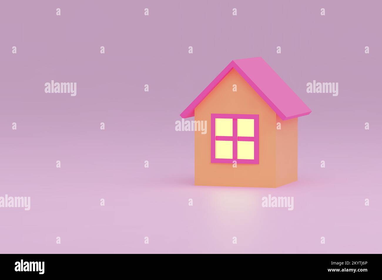 3D render home. Vector illustration Stock Vector Image & Art - Alamy