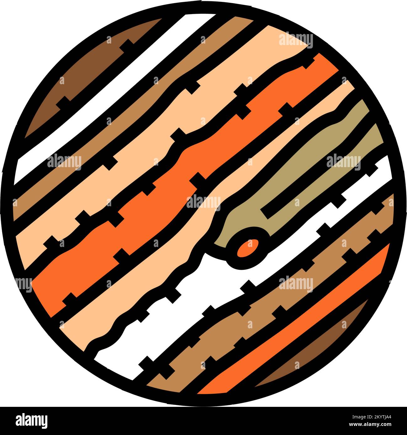 jupiter planet color icon vector illustration Stock Vector Image & Art ...