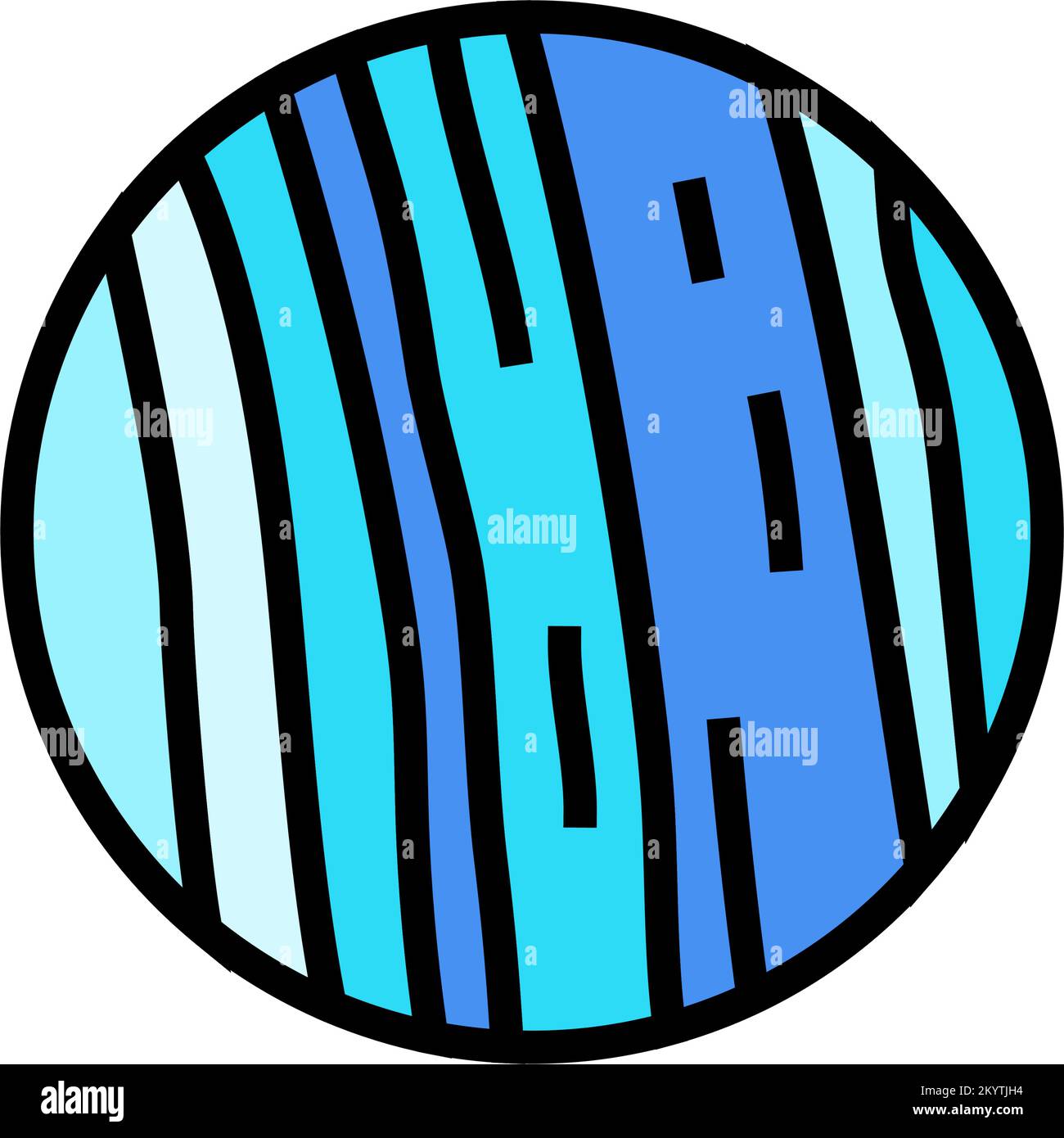 uranus planet color icon vector illustration Stock Vector Image & Art ...