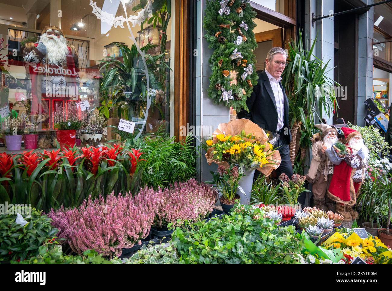 Labour Party leader Sir Keir Starmer during a visit to the Stalks ...