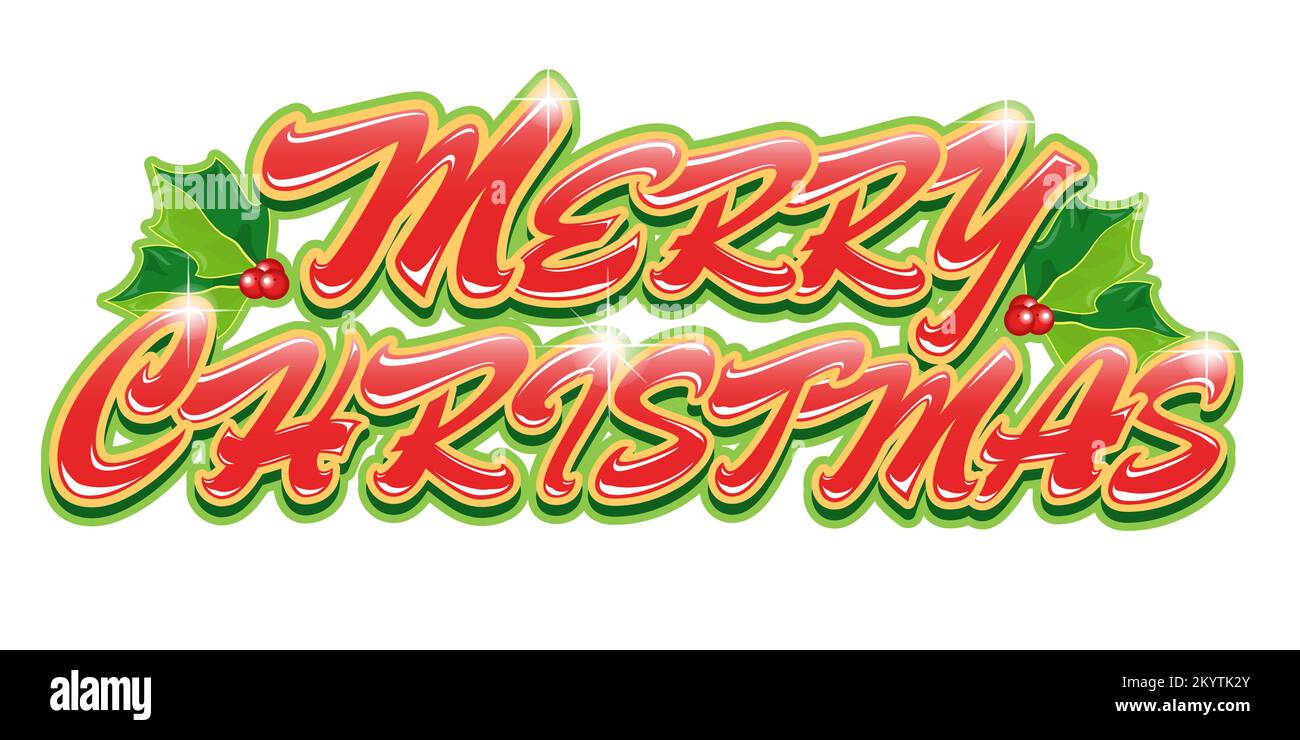 Holly christmas card Stock Vector Images - Alamy