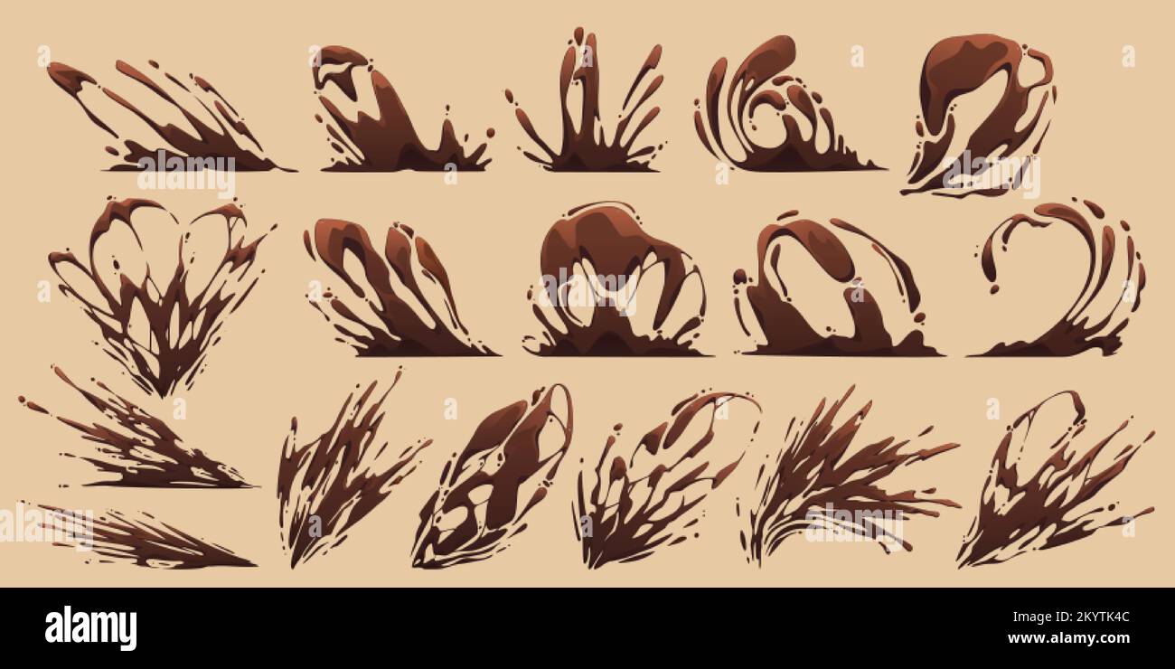 Coffee splash png Stock Vector Images - Alamy