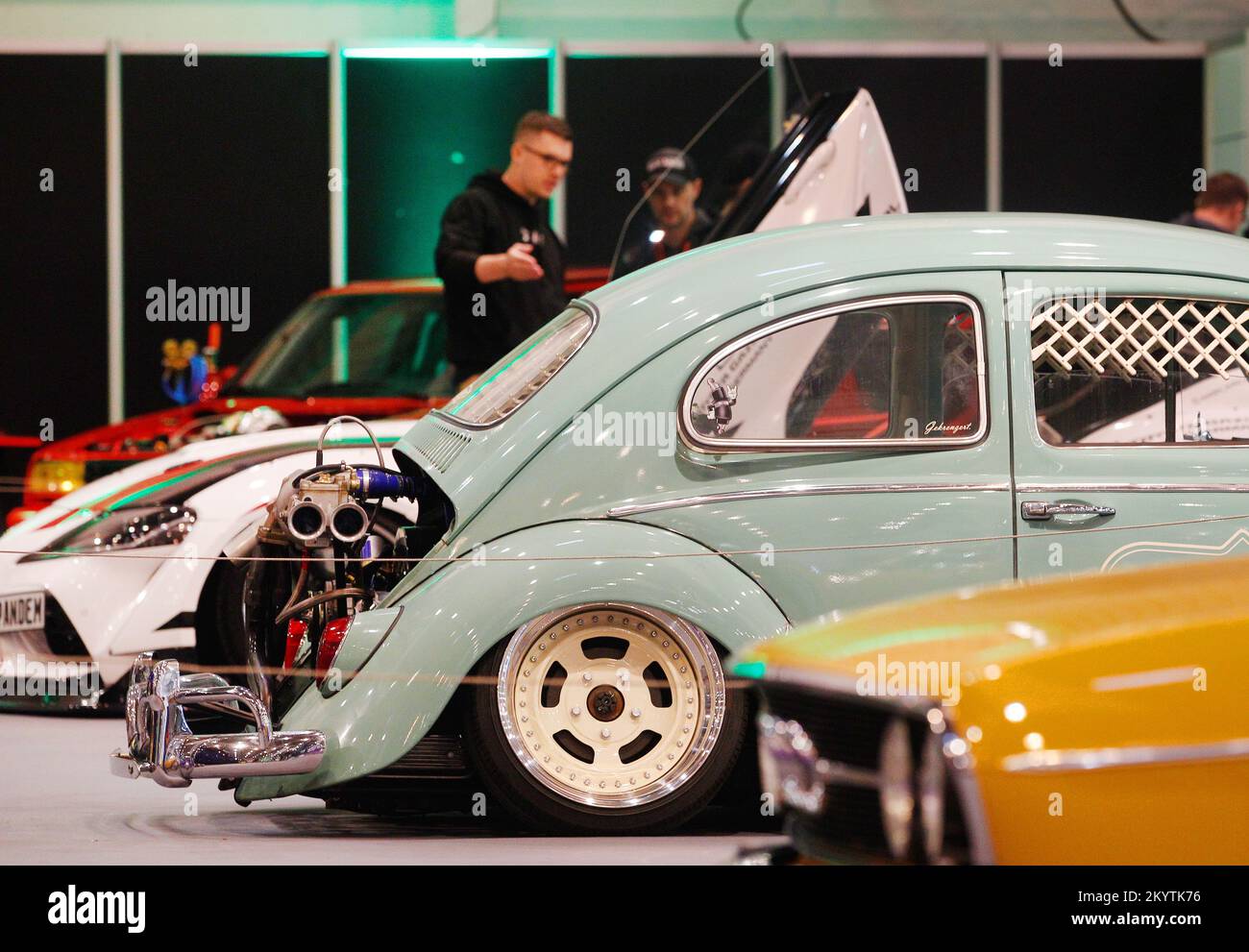Essen, Germany. 02nd Dec, 2022. Tuned cars look at the Essen Motor Show ...