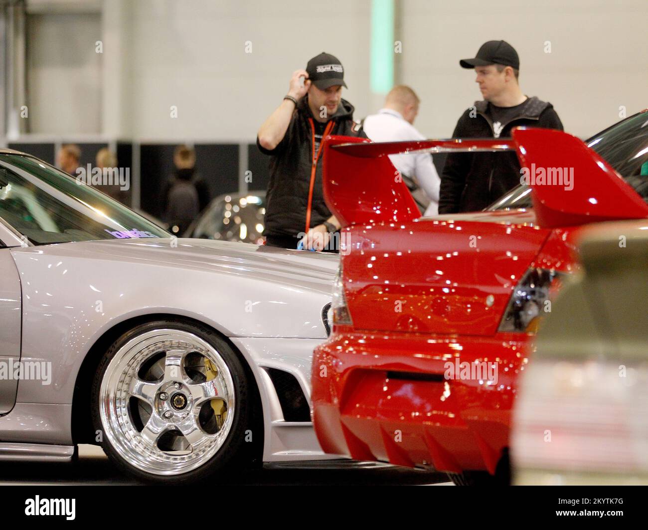Essen, Germany. 02nd Dec, 2022. Tuned cars look at the Essen Motor Show ...